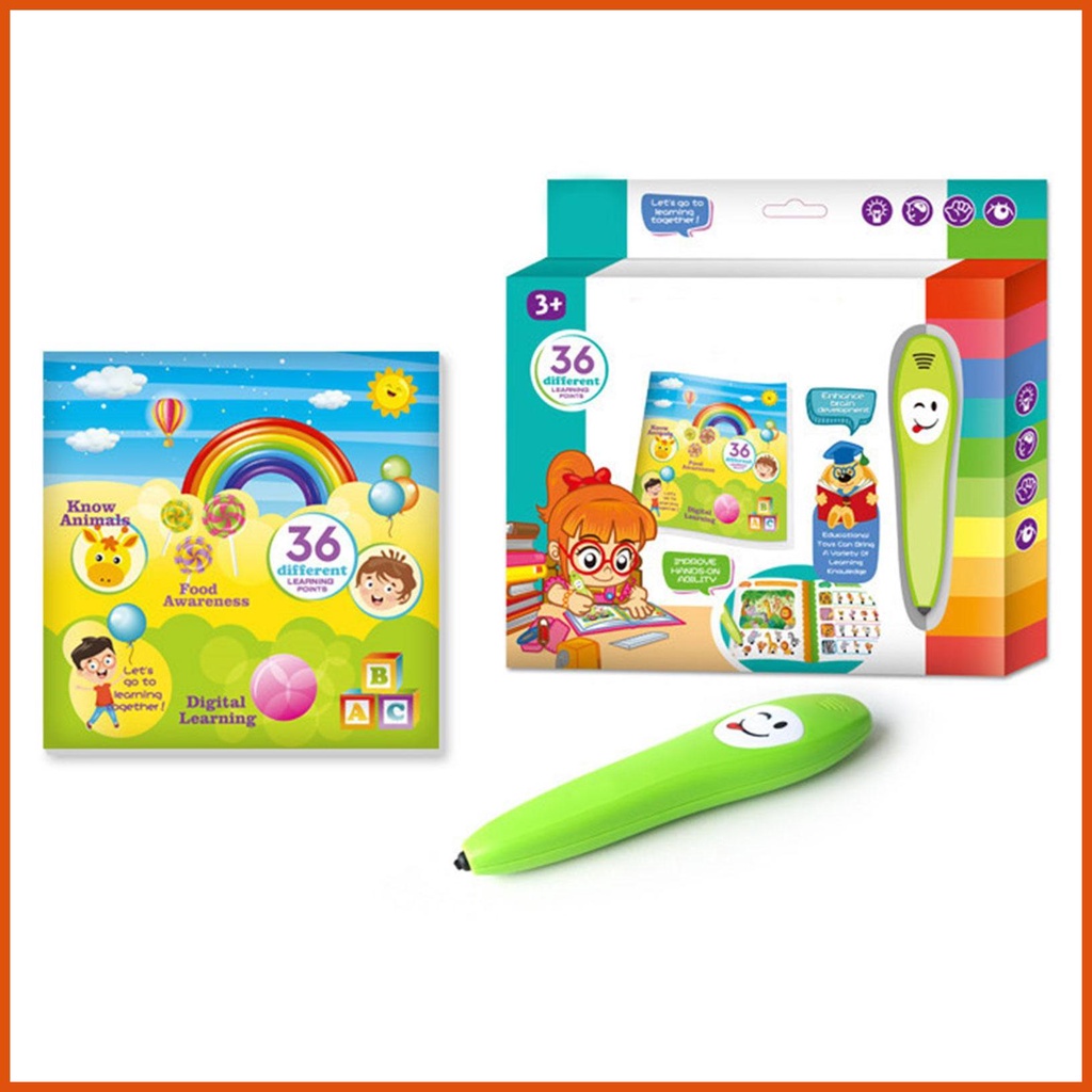 Reading Pen for Kids Electronic Reading Pen with Learning Book Kids ...