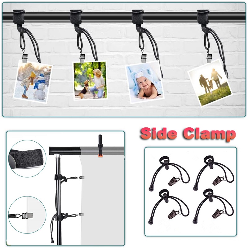 6Pcs Photography Background Clips Backdrop Side Clamps for Photo Studio ...