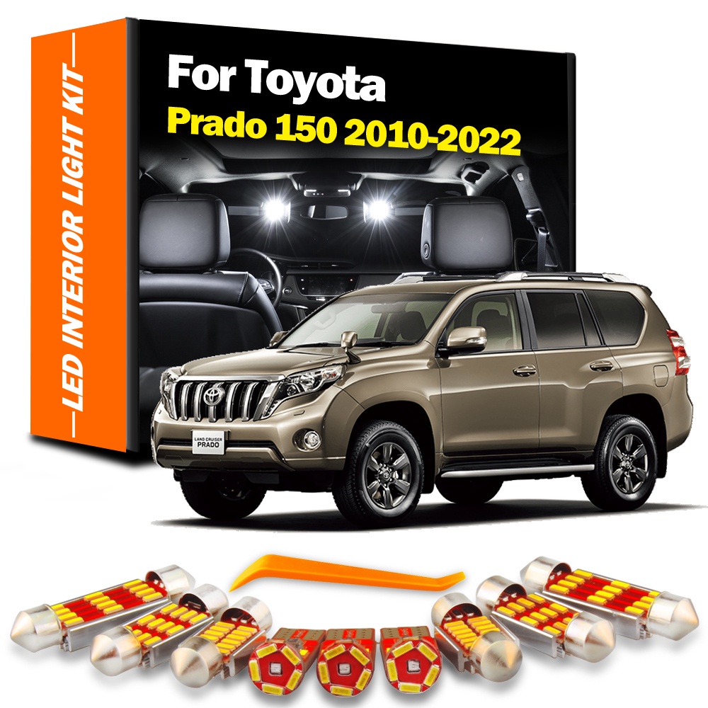18Pcs Car LED Bulb Interior Dome Map Reading Door Light Kit For Toyota ...