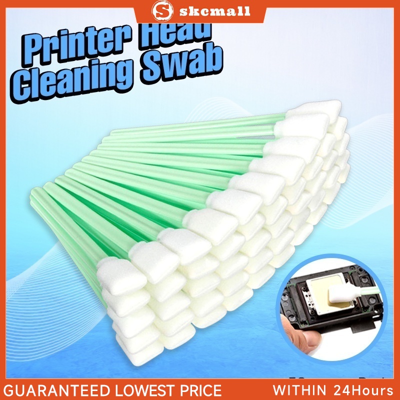 50Pcs Sponge Head Cleaning Cleaner Swab For All Large Format And Inkjet ...