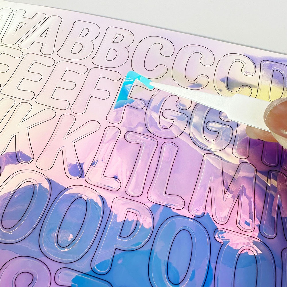 126Pcs Color English Alphabet Number Sticker Self-adhesive Waterproof ...