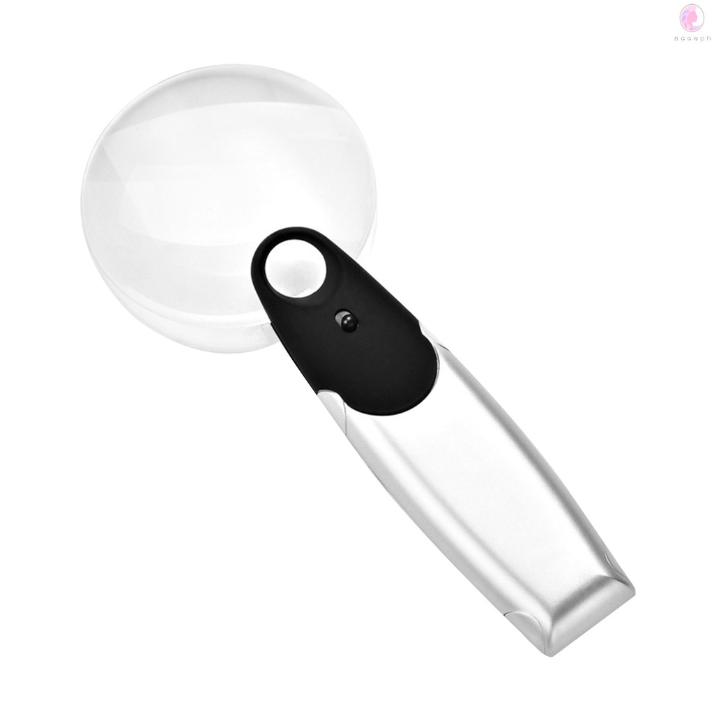 Y-Hangheld Desk Type Magnifier 20X/30X Magnifying Glass Lens with LED ...