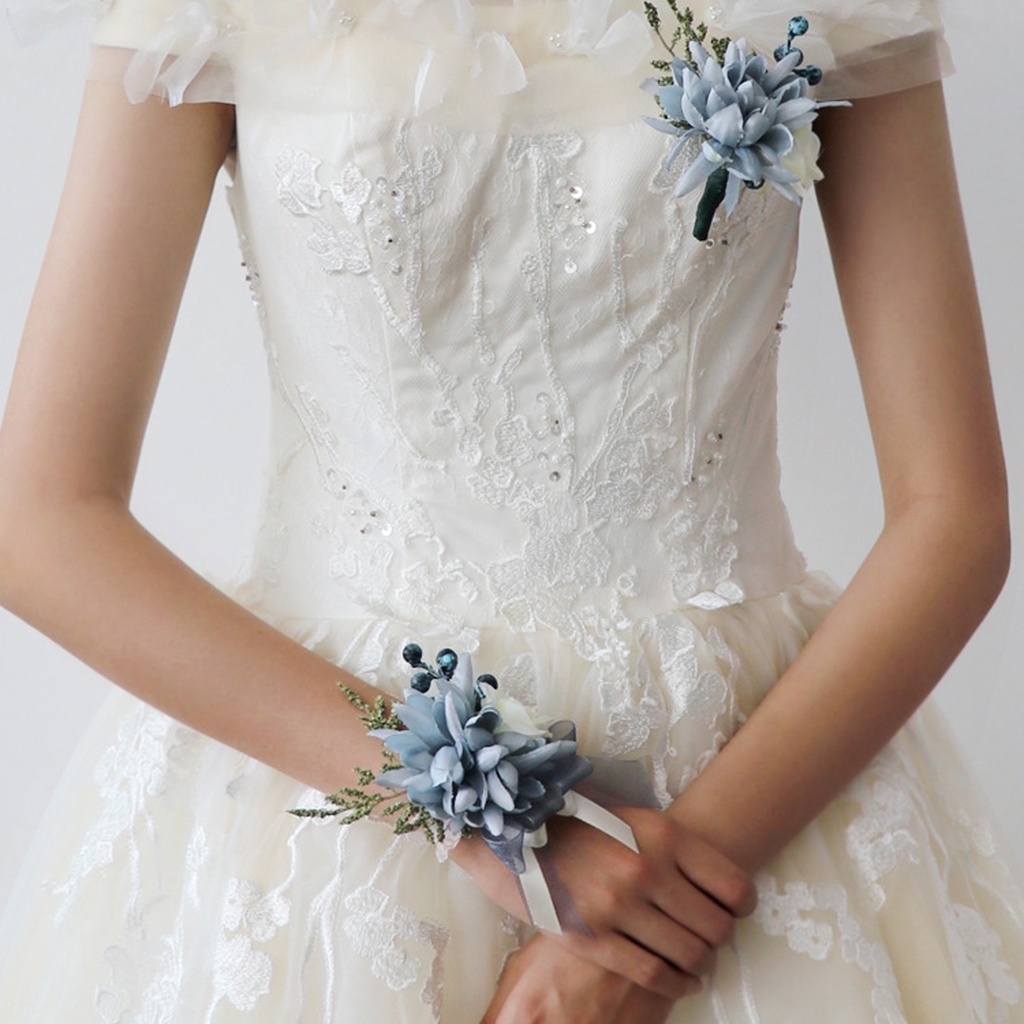 EAS-Flower Bonquet Corsage Simulation Wedding Ceremony Silk Cloth ...