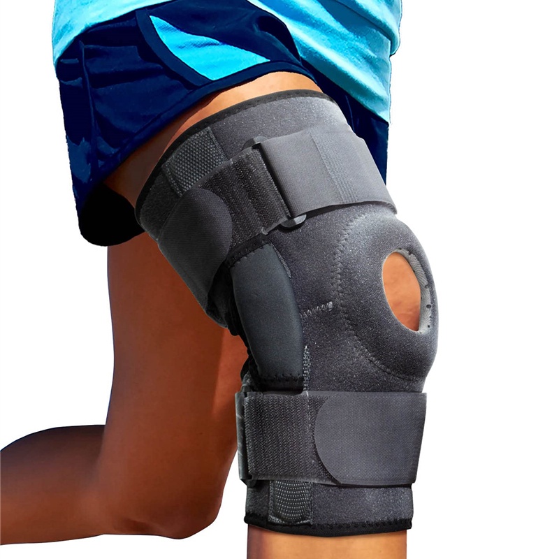 1pcs Knee Brace Protector Pad with Dual Metal Side Stabilizers Knee ...