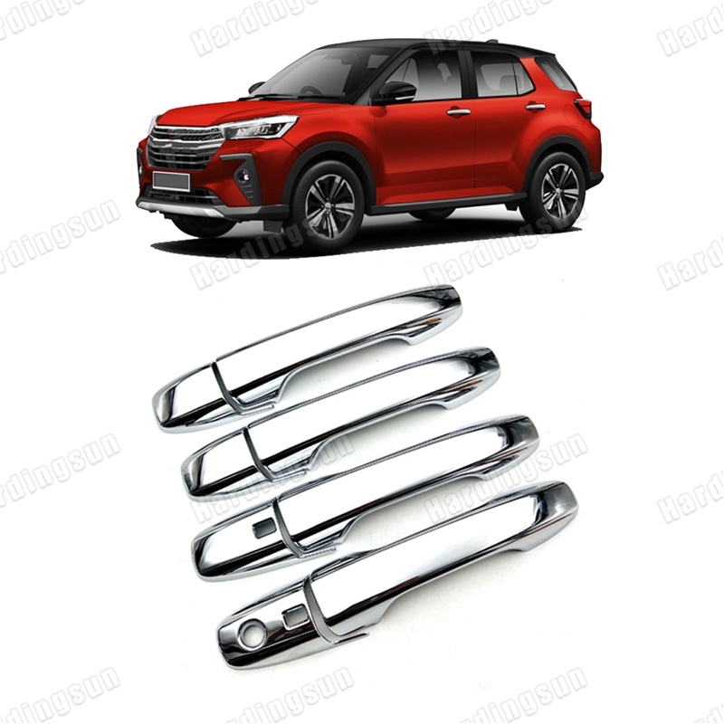 8Pcs Chrome Car Exterior Side Door Handle Frame Cover Trim for Perodua ...