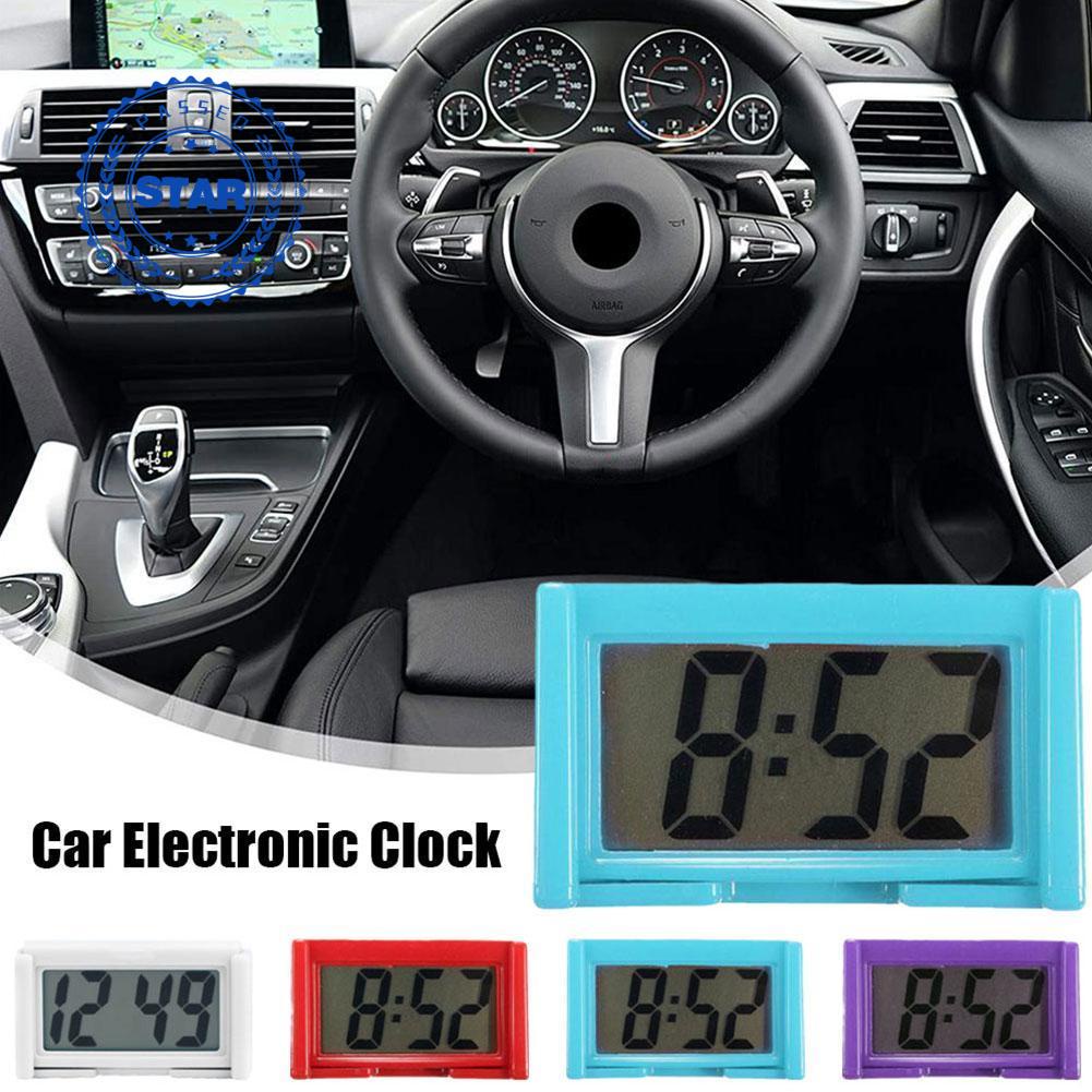 Mini Car Dashboard Digital Clock Vehicle Self-Adhesive Clock With LCD Time Day Display H5U7 ...