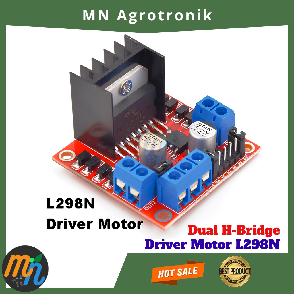 L298n L298 DUAL H BRIDGE STEPPER MOTORCYCLE DRIVER MODULE | Shopee ...
