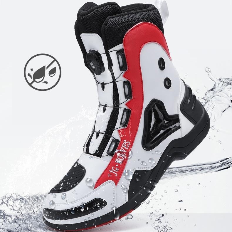 New Motorcycle Boots for Men Motorcycle Riding Boots Professional Biker ...