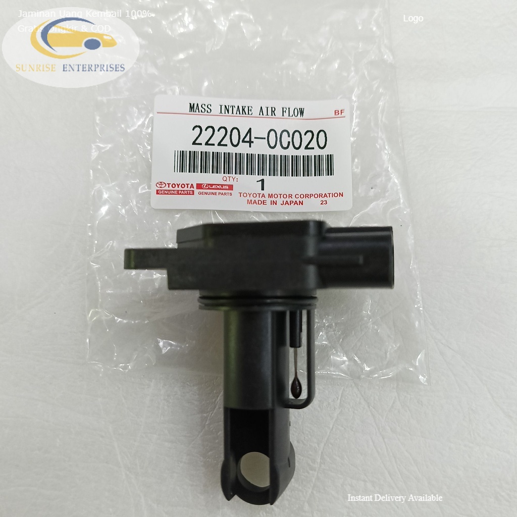 Mass Air Flow Sensor Toyota Vios 2002-2007 Gen1 22204-0C020 MAF Sensor ...