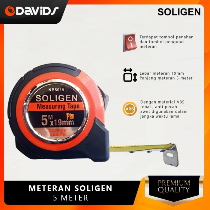 5 meter 5M The Best Builder Soligen Building meter - 5 meters | Shopee ...