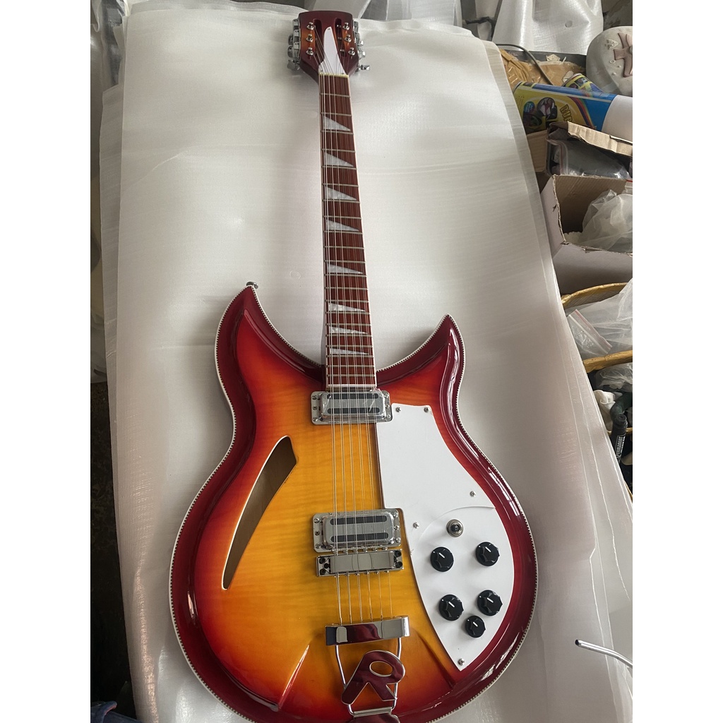 Rickenbacker 6 String 381 Custom Shop Electric Guitar Black/Vintage ...