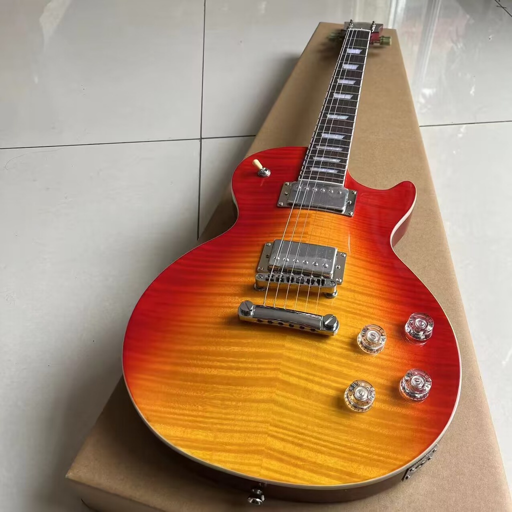 Gibson Les Paul Standard Electric Guitar Sunset Color Flame Maple Top ...