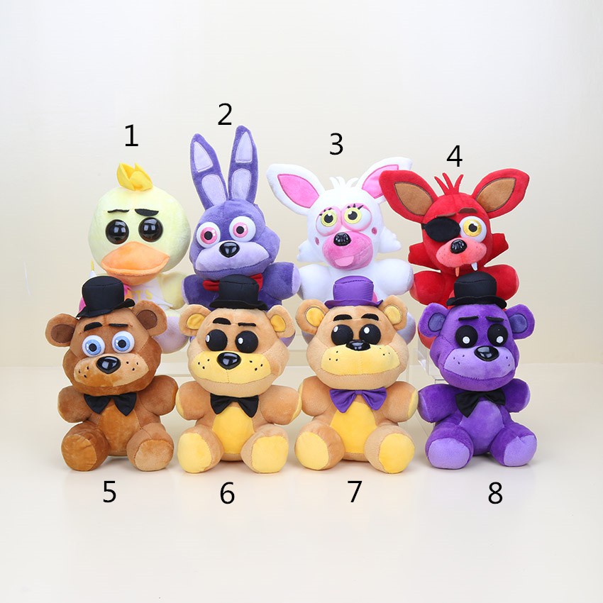 15cm Five Nights Freddy's 4 FNAF Plush Pendant Bonnie Freddy Foxy Chica ...