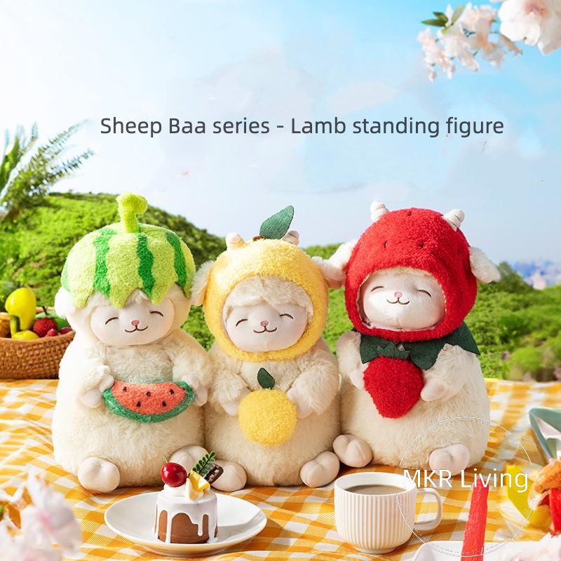 Miniso MINISO Premium Sheep Baa Baa Series-Lamb Standing Doll Plush Toy ...