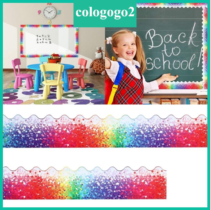 COLO Colorful Confetti Border Sticker for Classroom Displays Bulletin ...