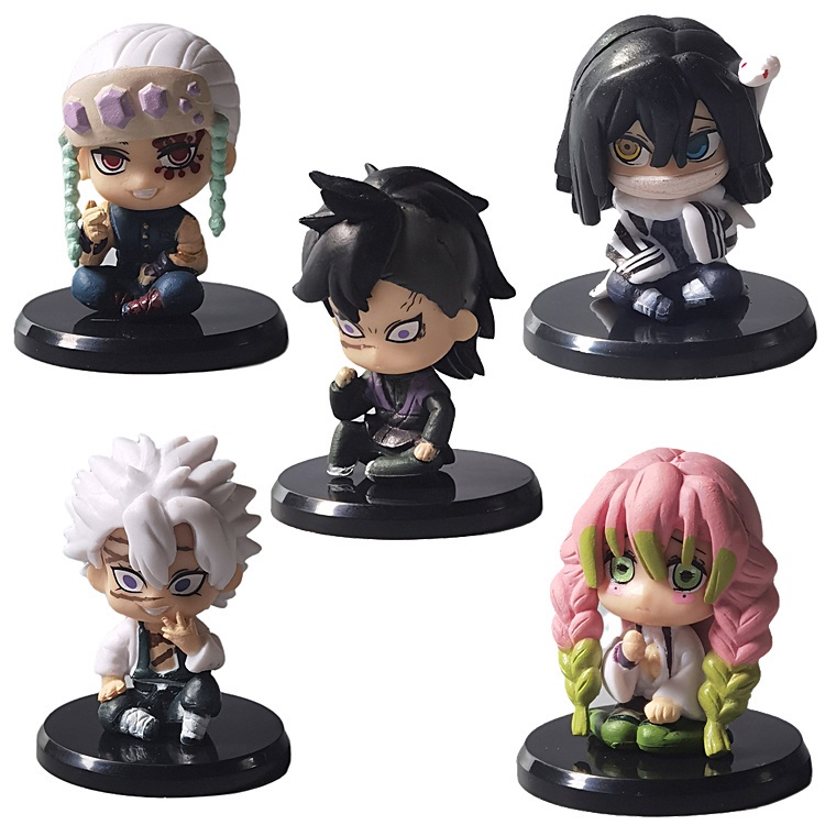 5pcs/Set Demon Slayer Toy Doll Tanjiro Nezuko Zenitsu Action Figure ...