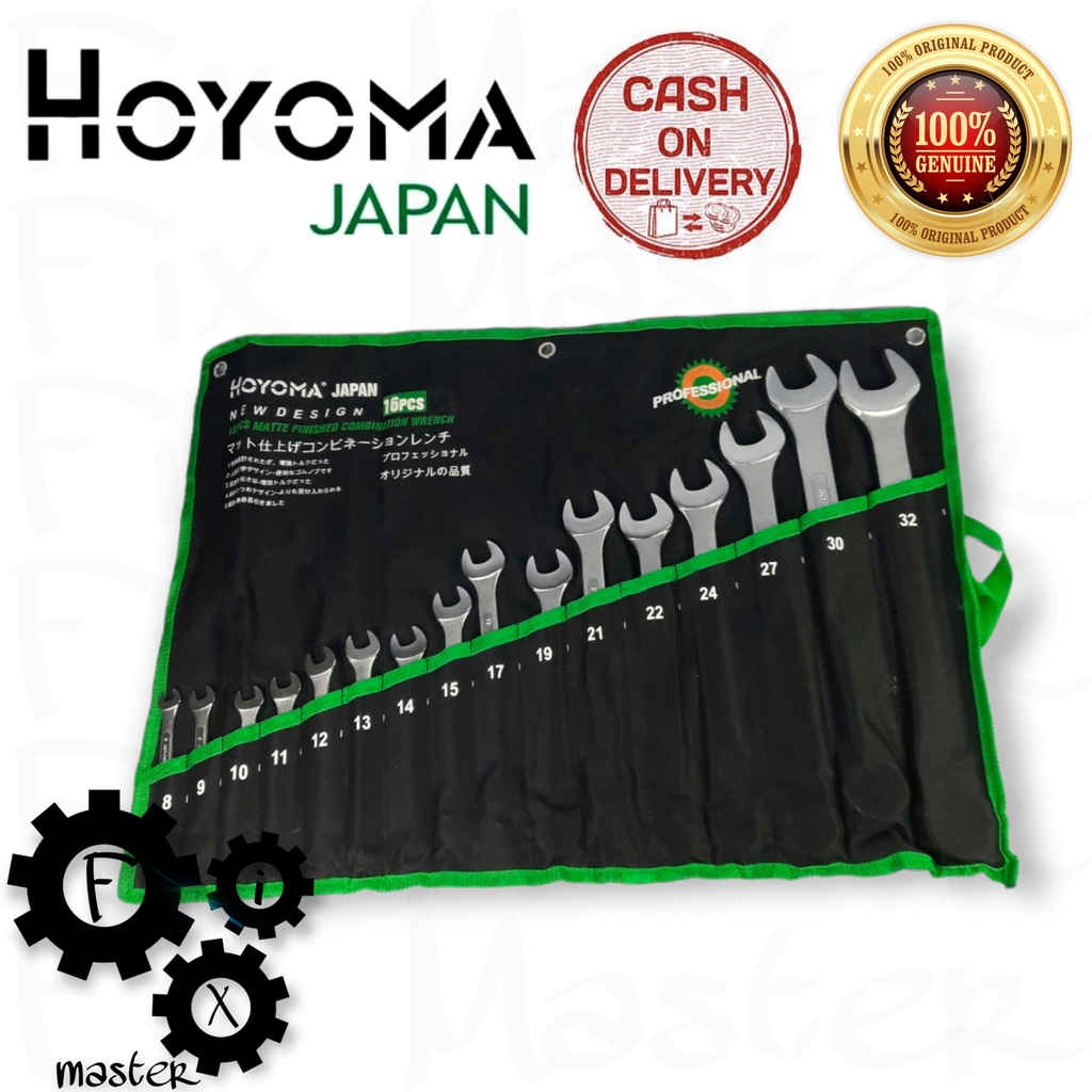 Hoyoma 16 Pcs Combination Wrench Set | Shopee Philippines