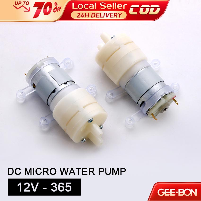 GEEBON Micro 365 Water Diaphragm Pump DC 12V Water Suction Pump ...