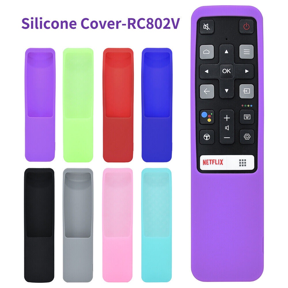 Silicone Remote Control Case Cover For TCL TV RC802V FNR1 FMR1 ...