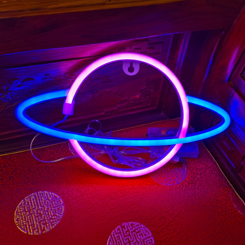 Planet Neon Sign Planet Light Led Neon Signs Planet Led Sign for Wall ...