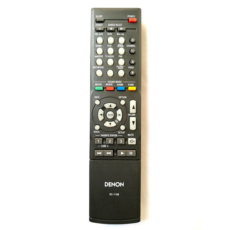 New Remote Control RC-1168 For DENON AV Home Theater Receiver AVR1613 ...