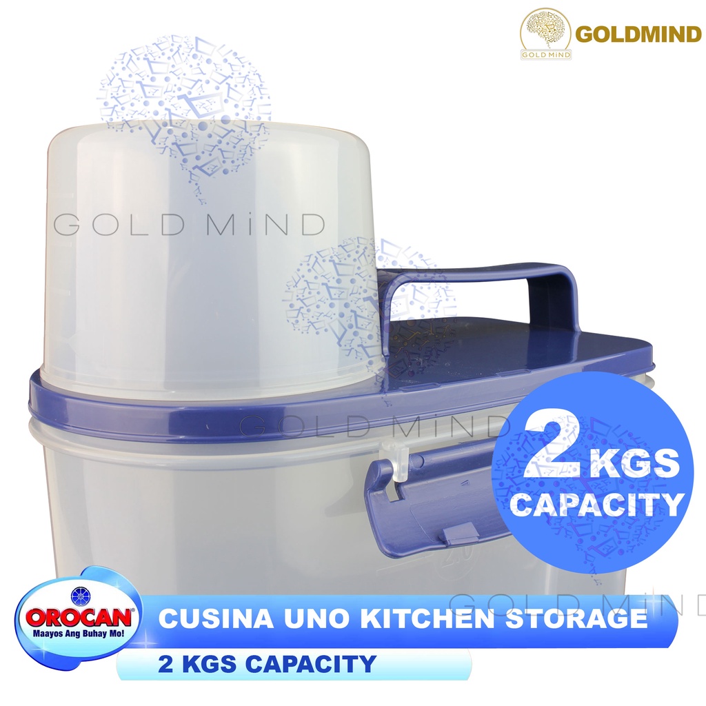Orocan Kitchen Storage Dispenser Keep Your Pantry Organized 2kg -Gold ...