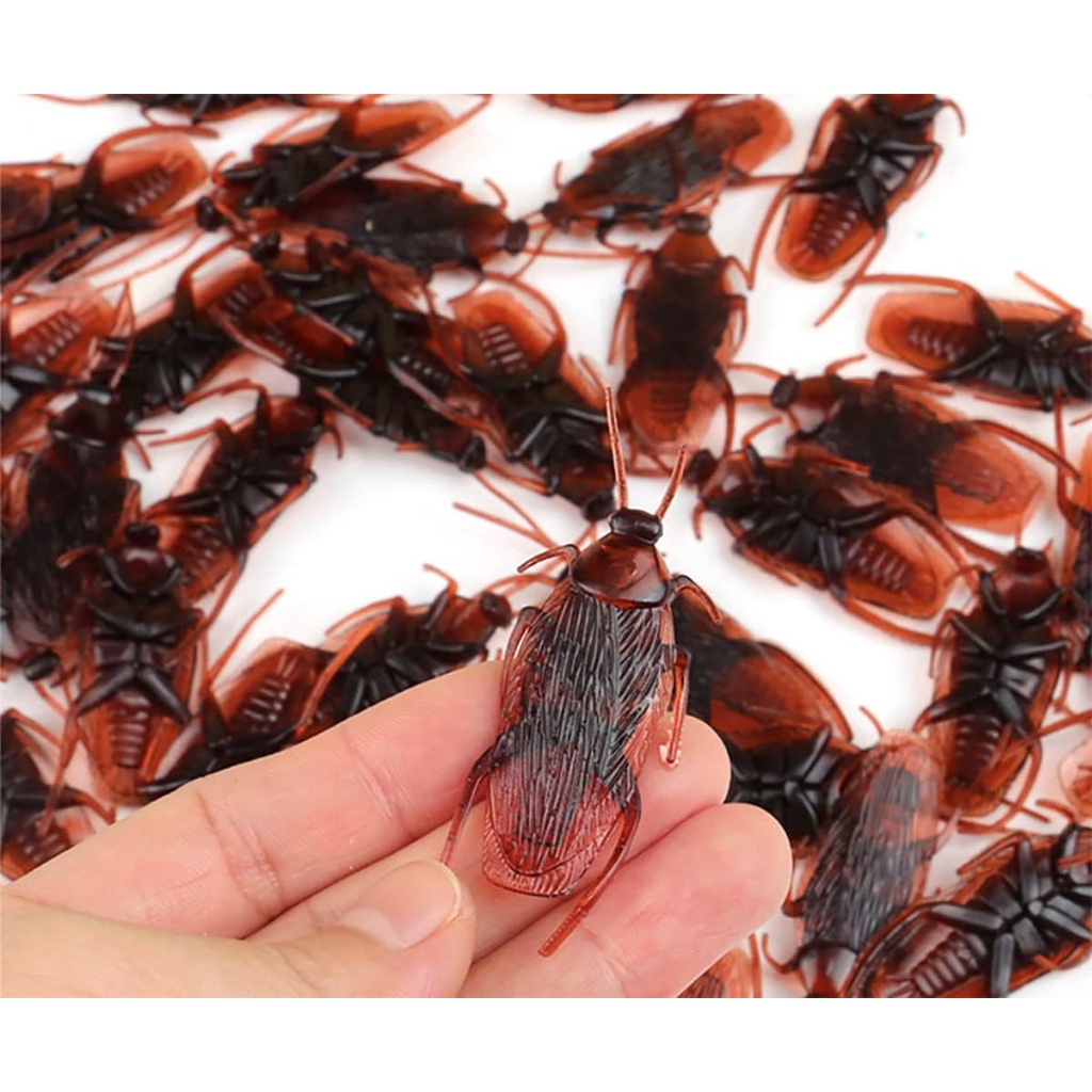 50pcs Lipas Palsu Realistic Fake Cockroach Practical Joke Prop Toys ...