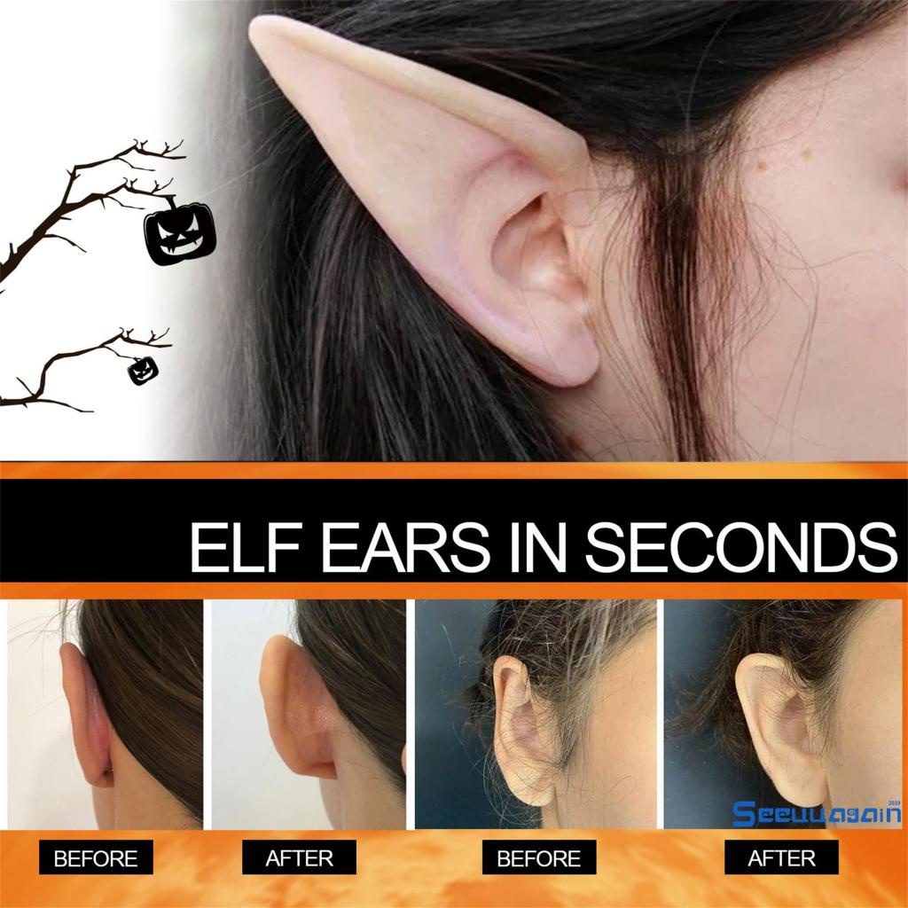 SEE-Ear Stickers Halloween Elf Ear Tapes Ear Lobe Support Patches for ...