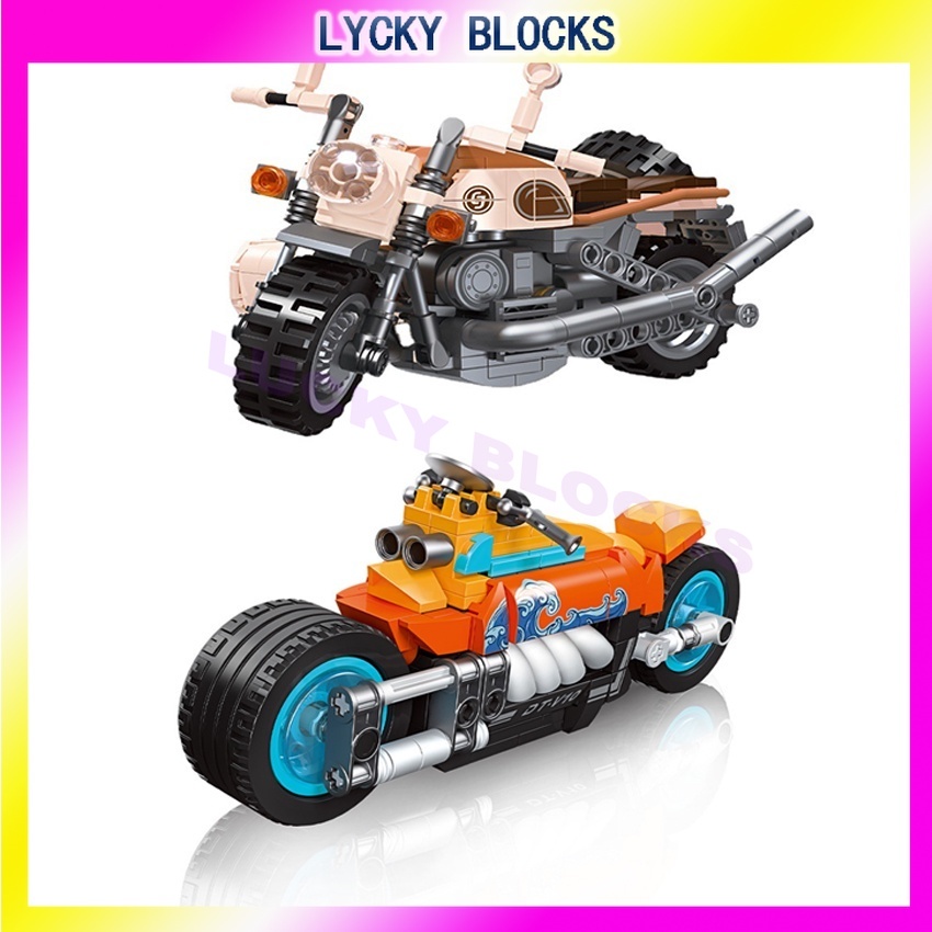LEGO Motorcycle Building Blocks Mini Racing DT V10 Off-Road Motorcycle ...