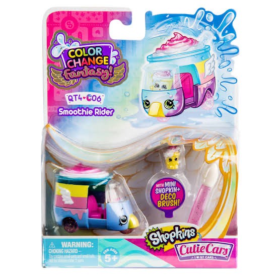 Shopkins Cutie Cars Color Change Fantasy - Smoothie Rider -RR18 ...