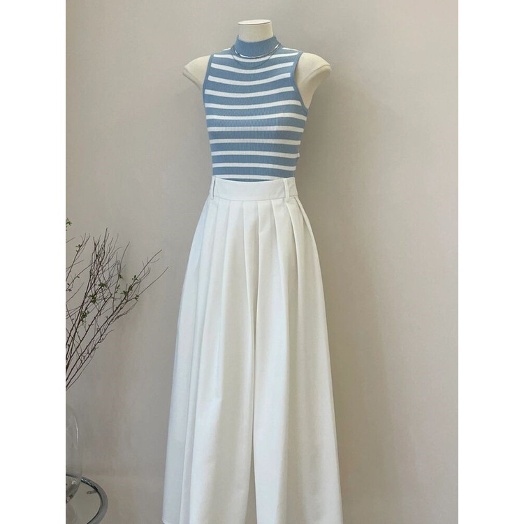 Summer Gentle Wear a Whole Suit for Women 2023 New Korean Sleeveless ...
