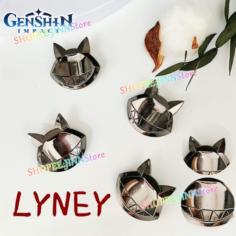 - JN - Game Genshin Impact LYNEY Pins New City Fontaine Twins LYNEY Cat ...