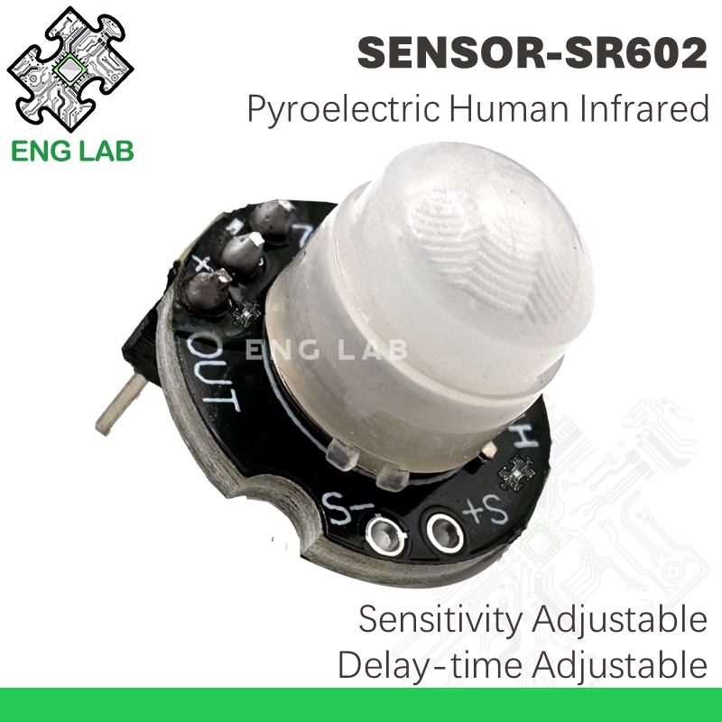ENGLAB★SR602 Motion Sensor Detector Module Pyroelectric Infrared ...