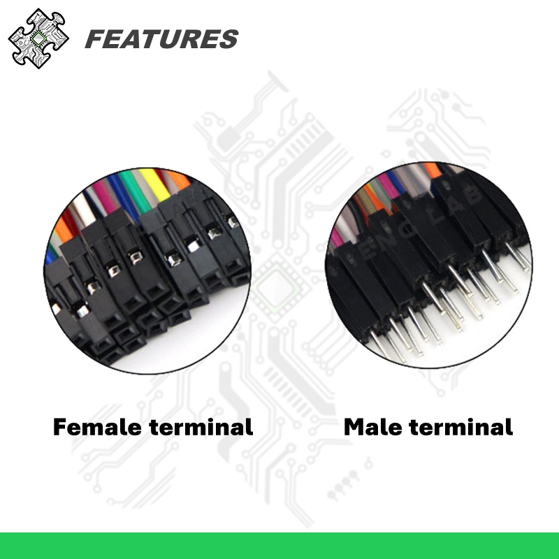 ENGLAB★10cm/20cm/30cm 40Pins Jumper Wire DuPont Wire (Male-Female M-M F ...