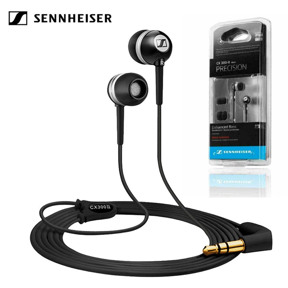Sennheiser CX300 II Earphones 3.5mm In-ear Wired Headphones Double Pure ...