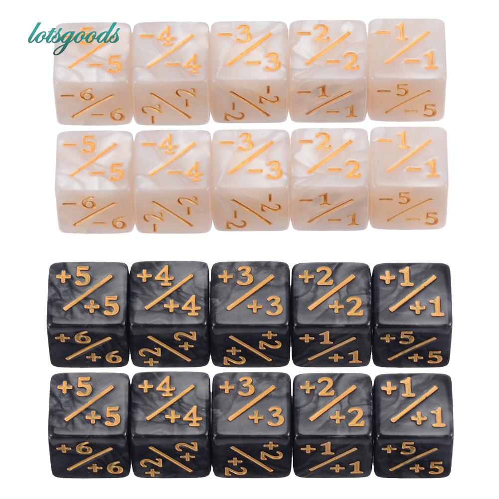 10pcs Acrylic Dice Counters Funny Dice Teaching Home Bar Party Game ...