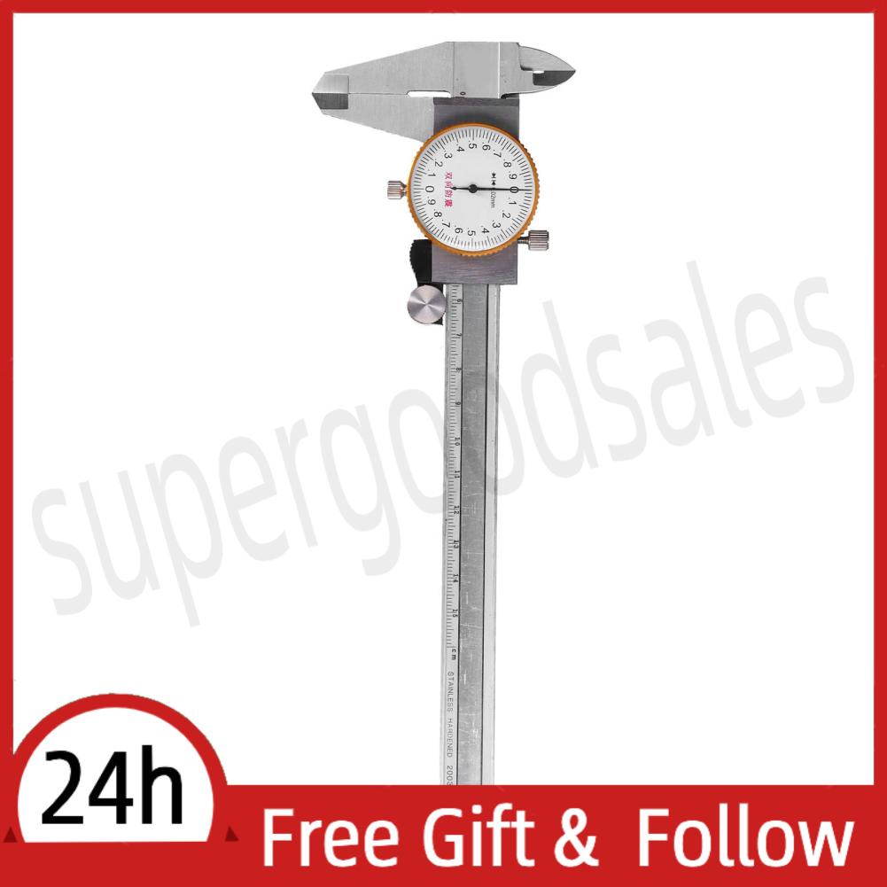 Supergoodsales Dial Caliper Stainless Steel Calipers Micro Move Roller ...