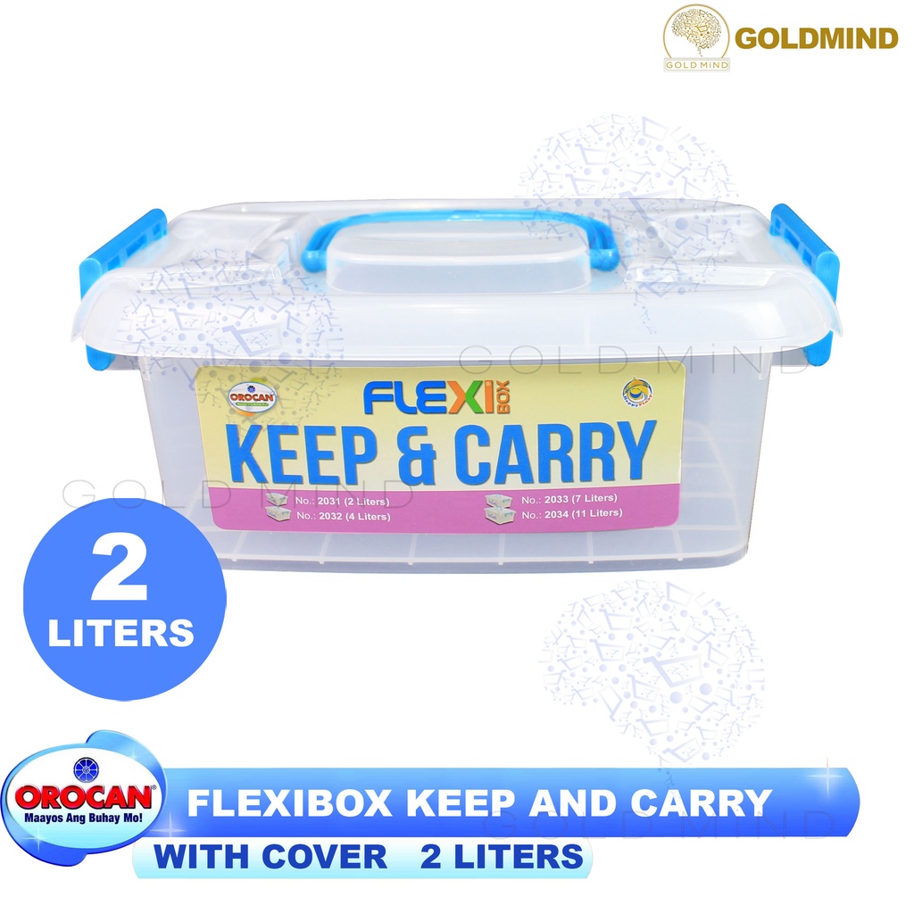 Orocan Flexibox Keep and Carry with Cover 2Liters/4Liters -Gold Mind ...