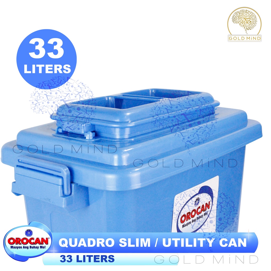 Orocan Quadro Slim Water Drum / Utility Pail / Water Container/ Utility Can 33 Liters | Shopee ...