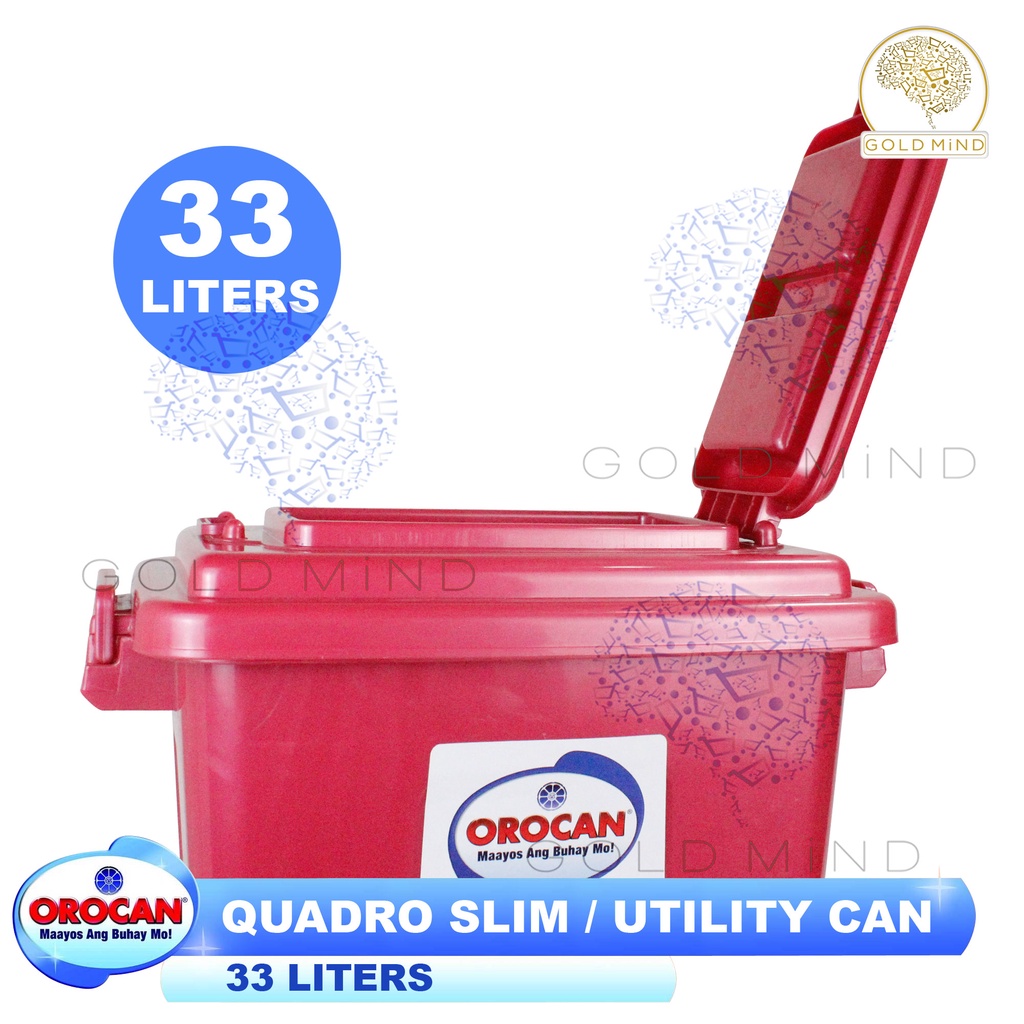 Orocan Quadro Slim Water Drum / Utility Pail / Water Container/ Utility Can 33 Liters | Shopee ...