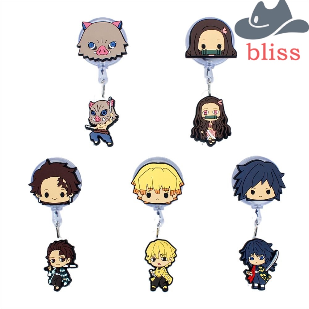 BLISS Demon Slayer Badge Reel, Name Tag ID Card Clips Retractable Badge ...