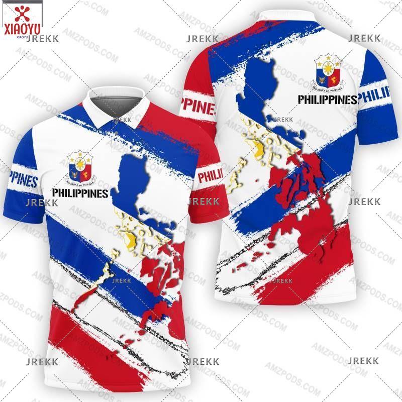 New Philippine Flag Polo tshirt 3D Print Men Women POLO Shirt 01 ...