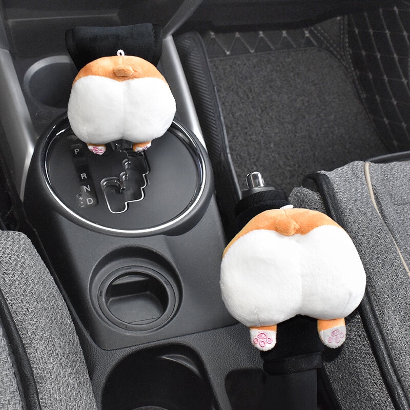 Car gear shift cartoon cute gear shift handle cover automatic manual ...