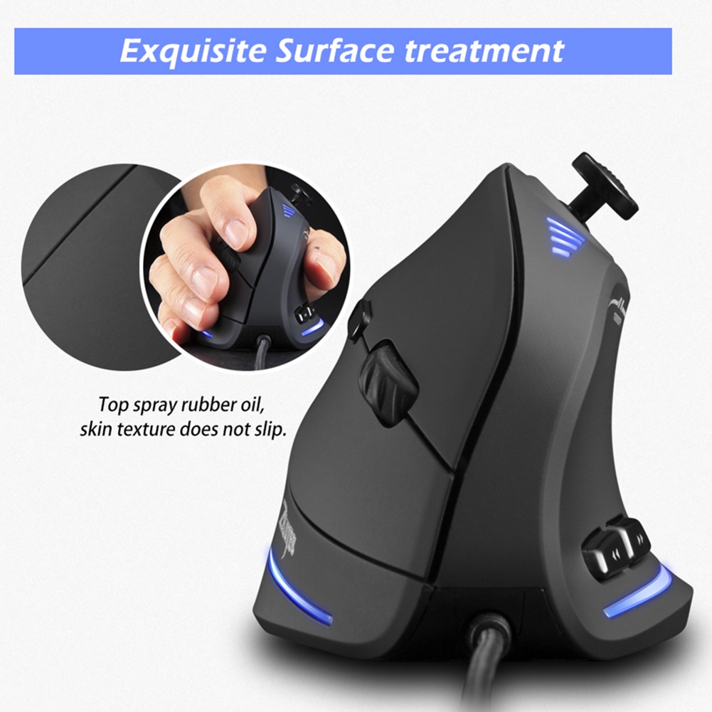 jomaa RGB Wired Vertical Mouse RGB Ergonomic Mice Gaming Joystick ...