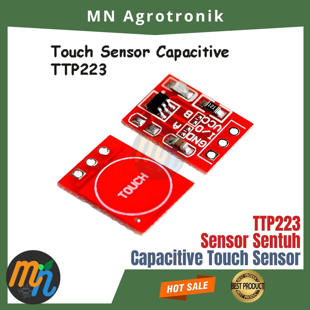 Ttp223 TOUCH SENSOR TOUCH CAPATIVE SELF LOCKING SWITCH | Shopee Philippines