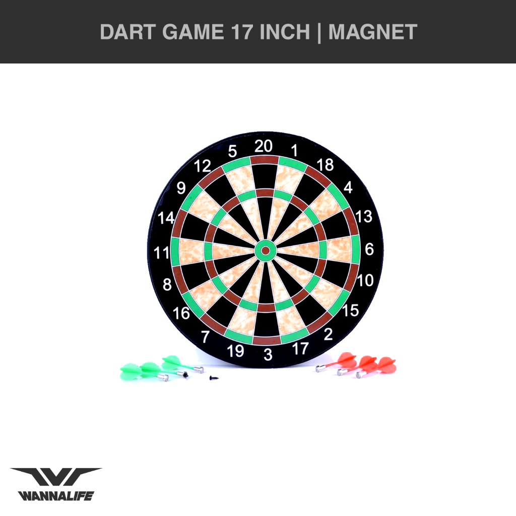 Dart GAME LARGE 17 inch / Large Dart Board Size 43 cm | Shopee Philippines