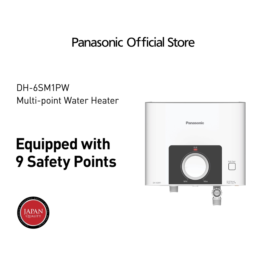 Panasonic DH-6SM1PW Multi-point Water Heater | Shopee Philippines