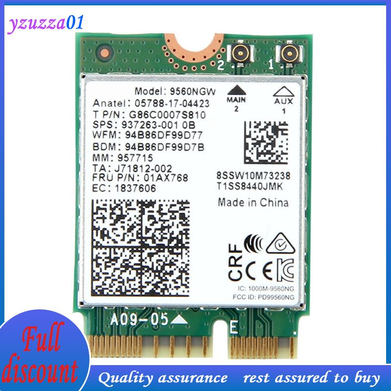 〖yzuzza02〗1730Mbps for Intel Dual Band Wireless AC 9560 Desktop Kit ...