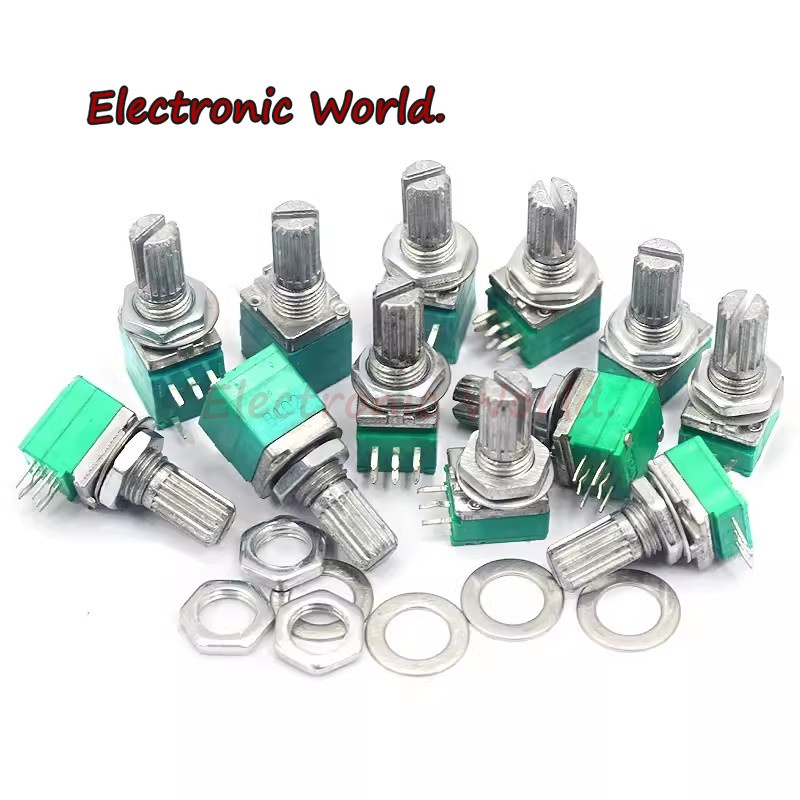 5pcs RK097N 1K 5K 10K 20K 50K 100K 250K 500K B1K B5K B10K with a switch ...