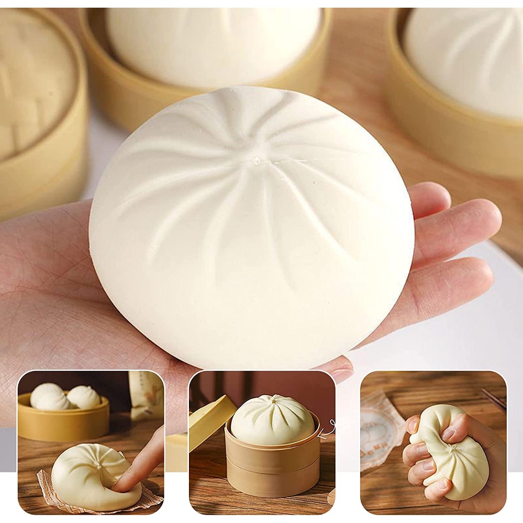 Squishy Bun Siopao Toy Simulation Buns Toys Squeeze Ball Fidget Toys ...